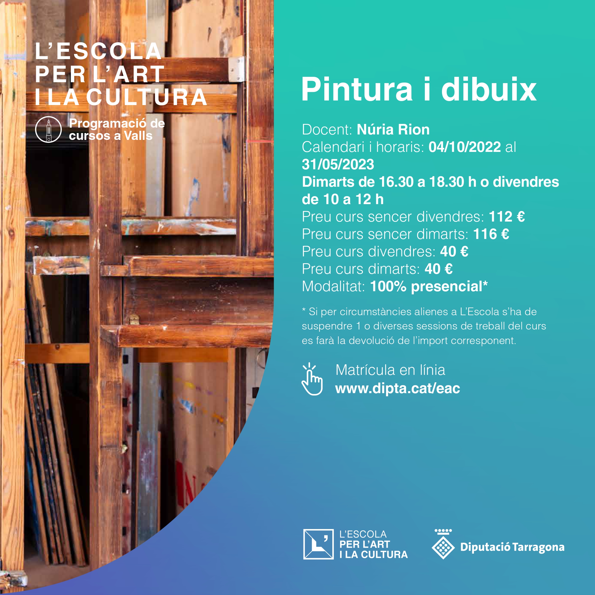 Pintura i dibuix (Dijous) | Activitat formativa | EAC | Dipta